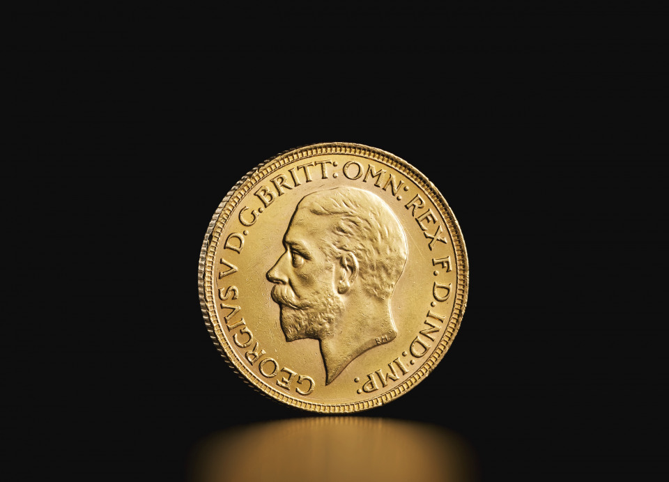 Britisk Sovereign guldmønt George V | Tavex